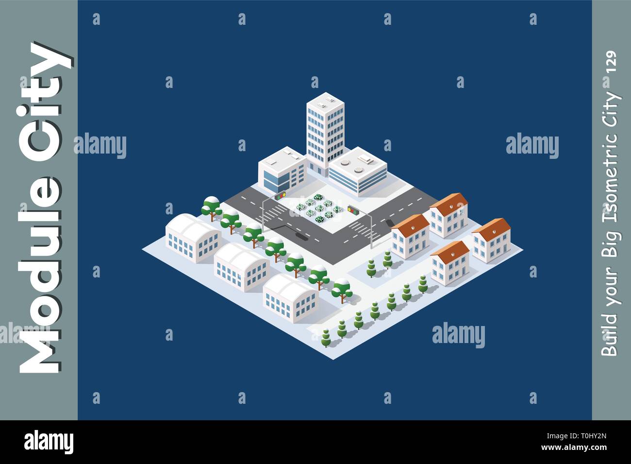 Estate home winter Stock Vector Images - Alamy