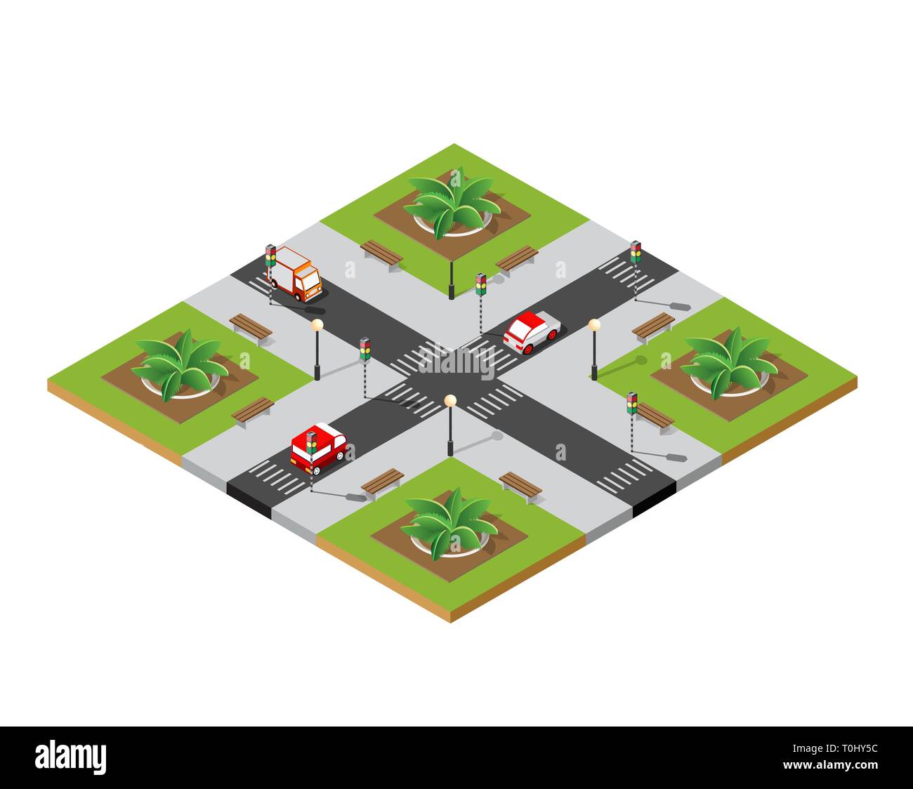 Urban street scene car Stock Vector Images - Alamy