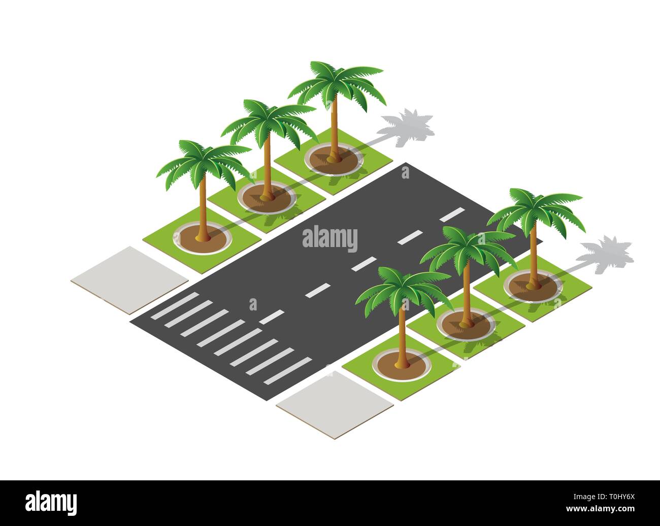Cartoon highway road Cut Out Stock Images & Pictures - Alamy