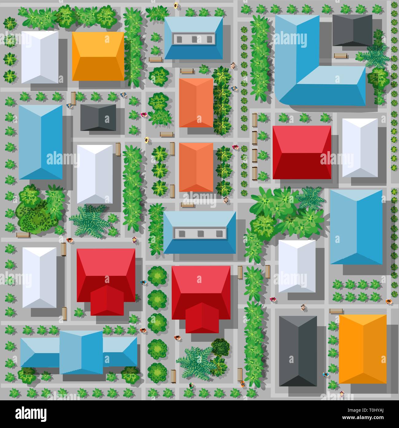 Top view from above Stock Vector Image & Art - Alamy