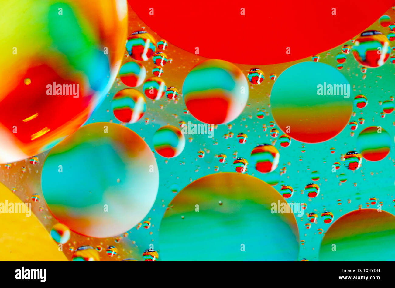 Multi colured macro photographs of various objects suitable for cards ...