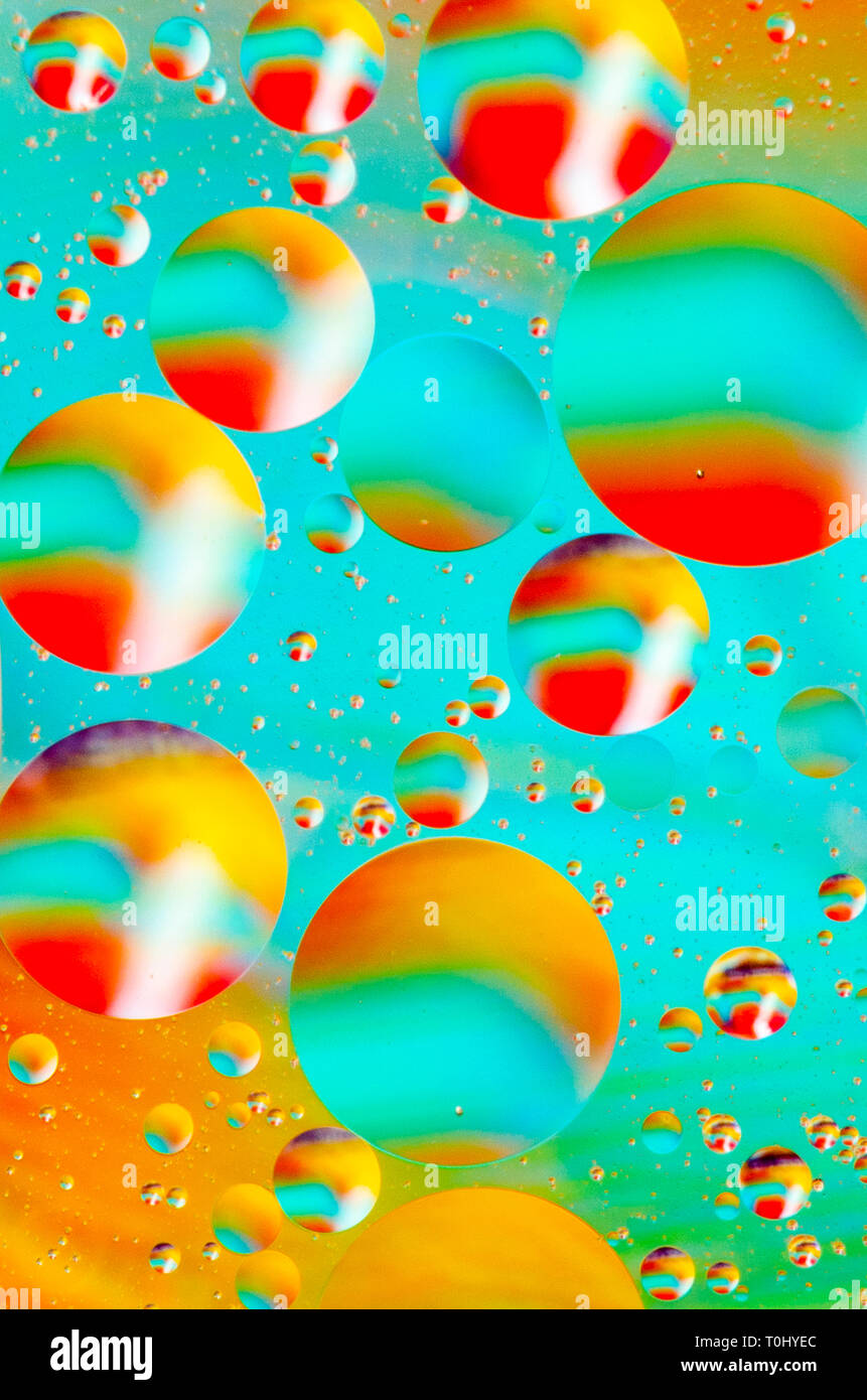 Multi colured macro photographs of various objects suitable for cards ...