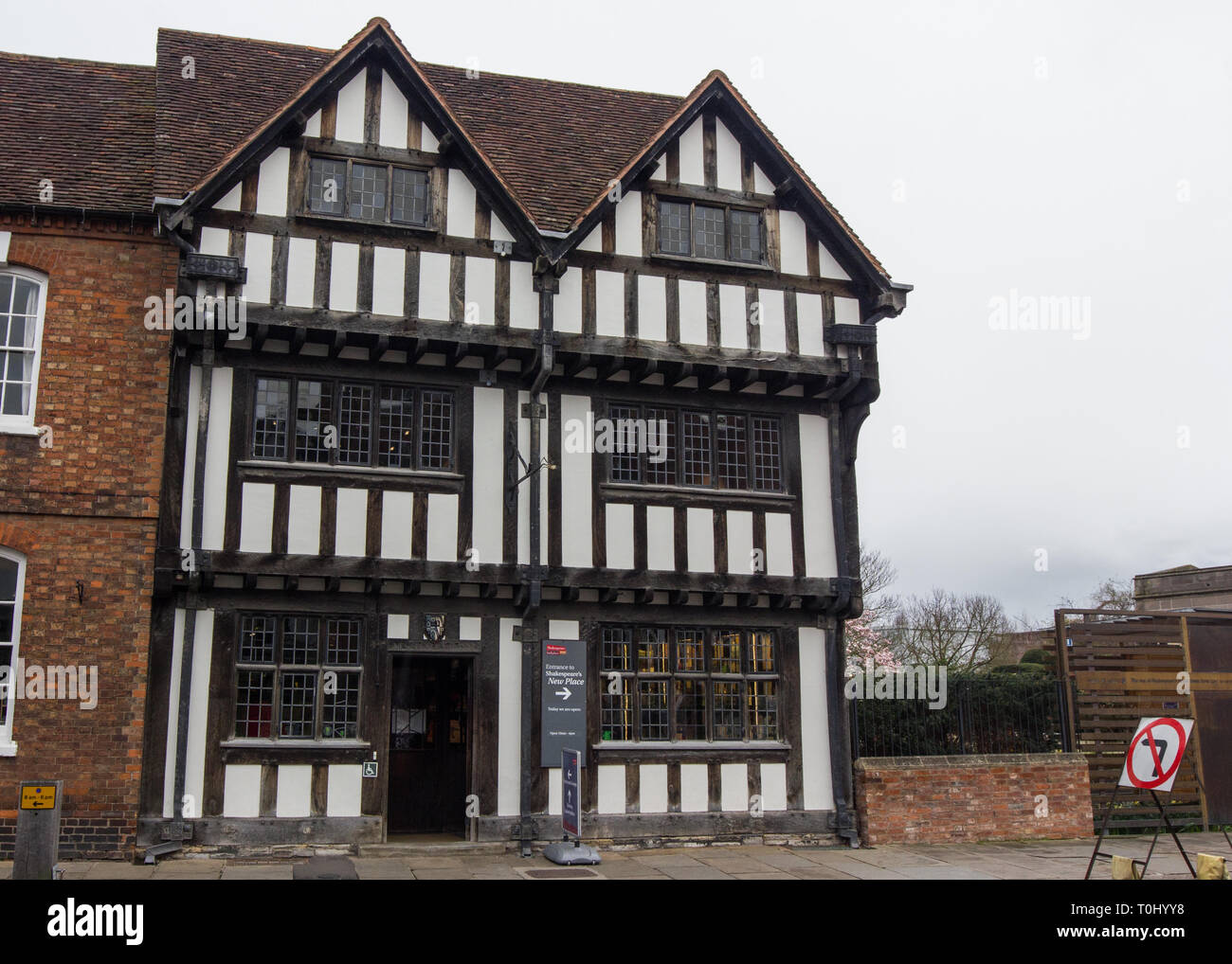 Shakespeare's new place, Stratford Upon Avon - England UK Stock Photo ...