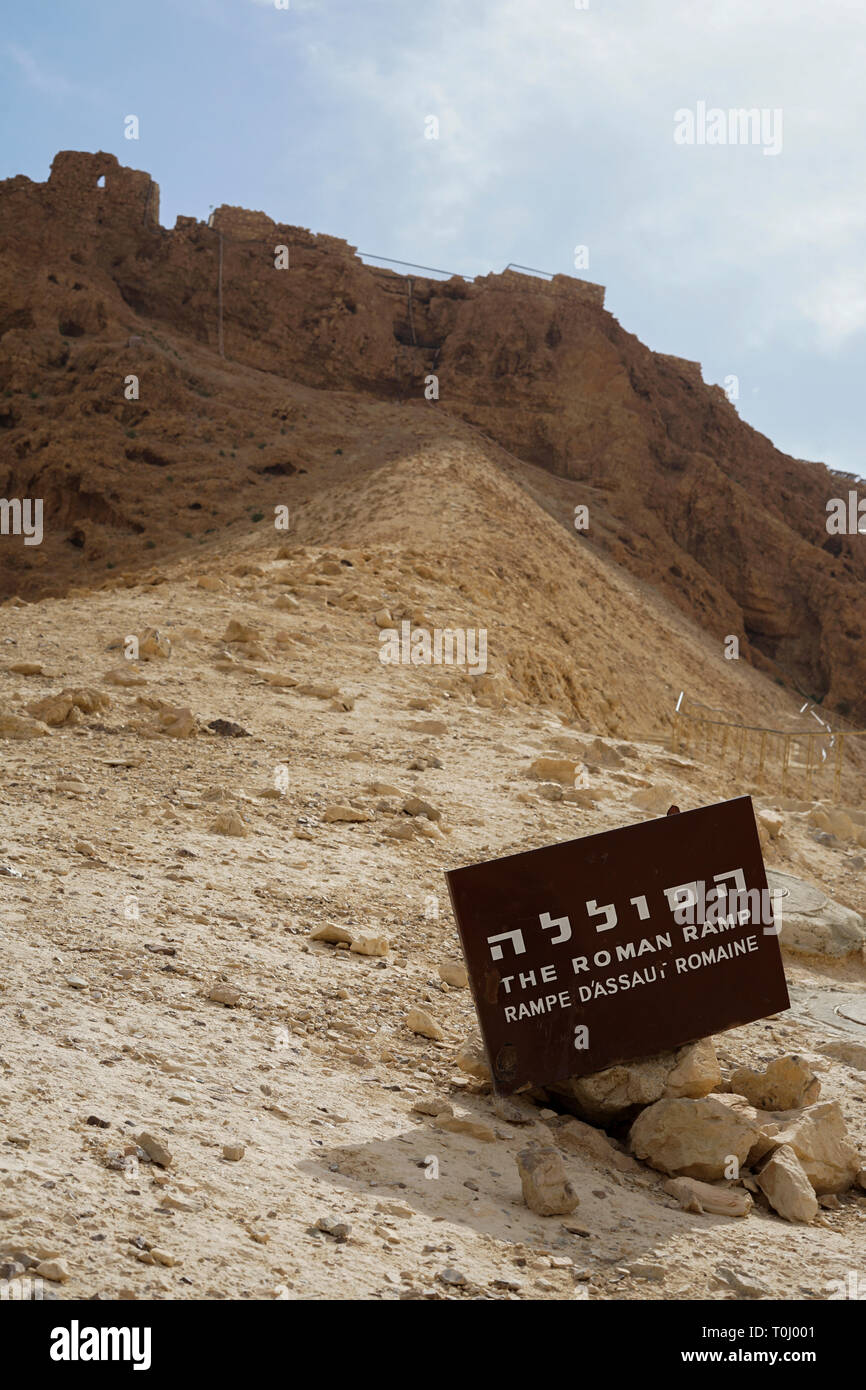 ISRAEL - MASADA - BUILT UNDER THE REIGN OF HEROD THE GREAT (37 AND 31 ...
