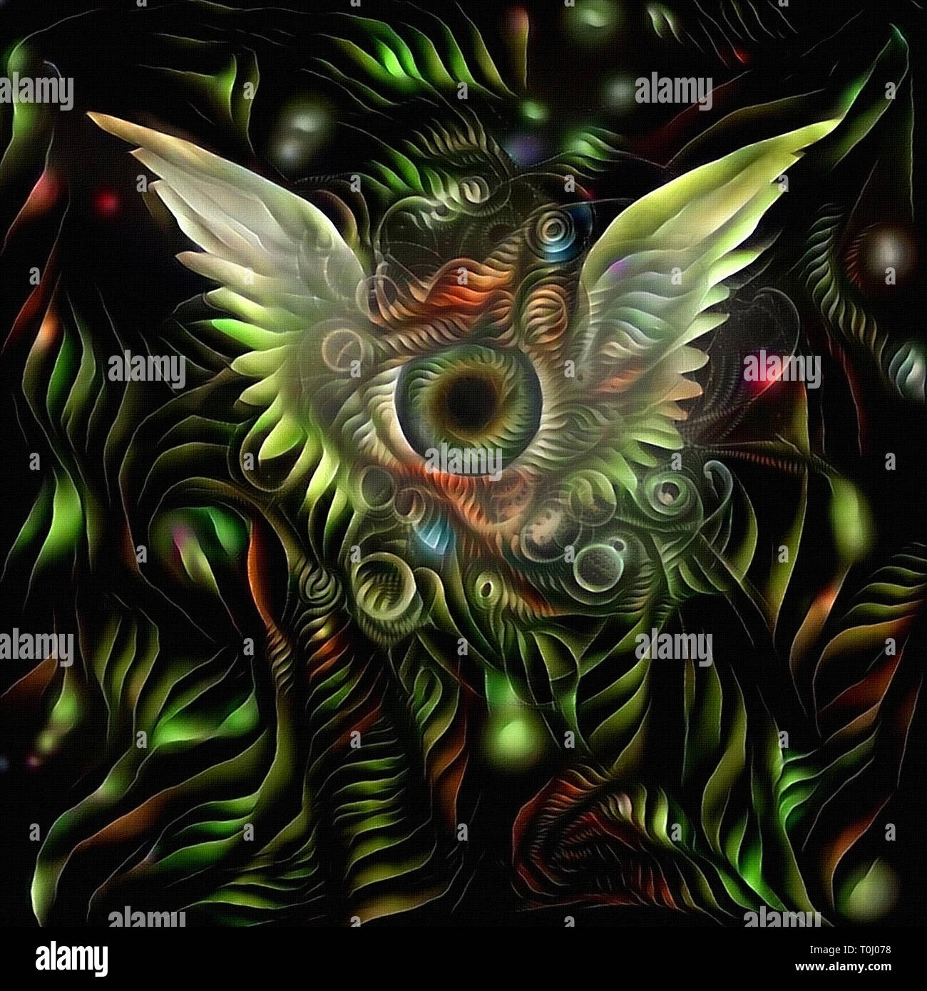 God's eye with wings Stock Photo - Alamy