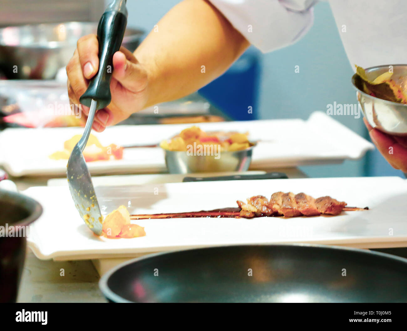Chef preparing food, meal, in the kitchen, chef cooking, Chef ...