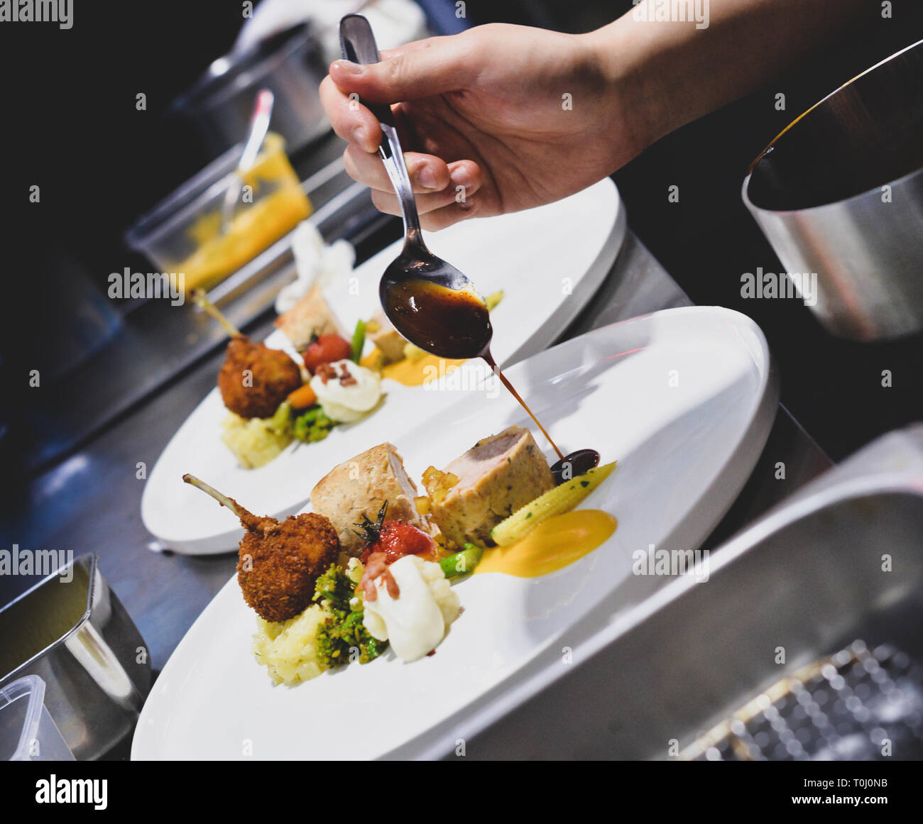 Chef preparing food, meal, in the kitchen, chef cooking, Chef ...