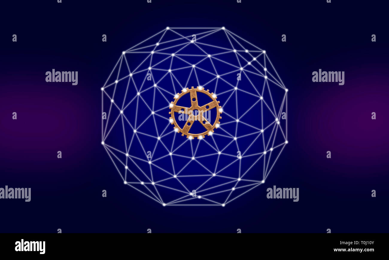 abstract digital network Stock Photo - Alamy