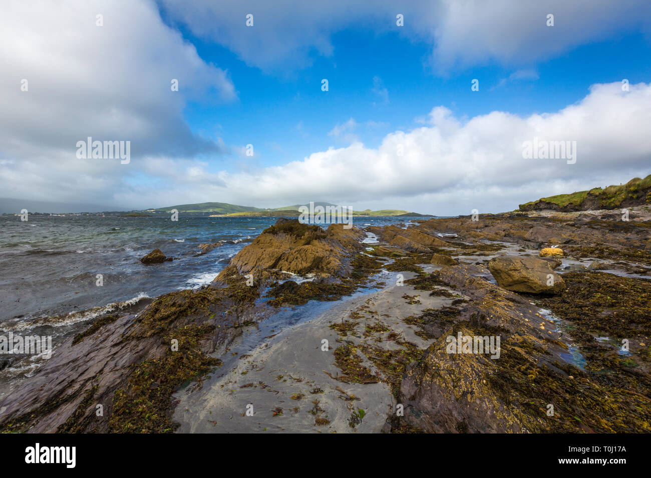 Walking at the White Strand, Co Kerry, Ireland Stock Photo - Alamy