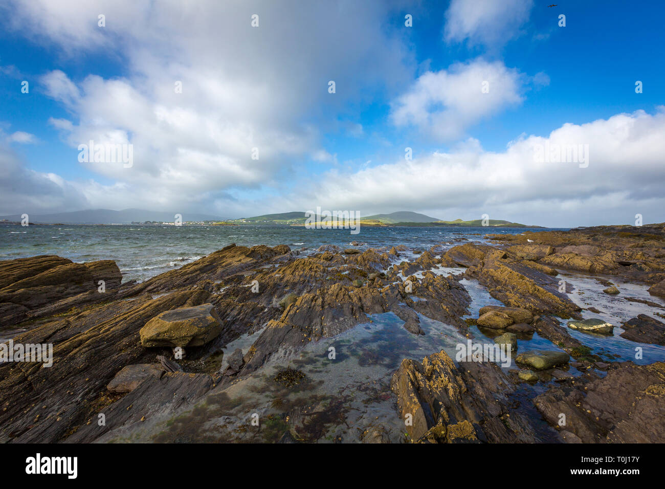 Walking at the White Strand, Co Kerry, Ireland Stock Photo - Alamy