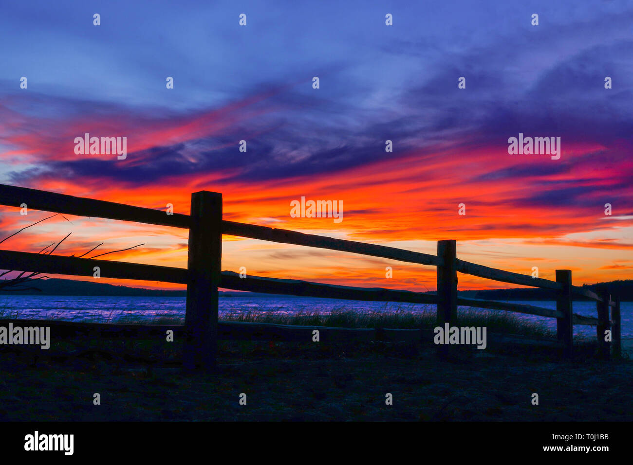 The view point for sunset Stock Photo - Alamy