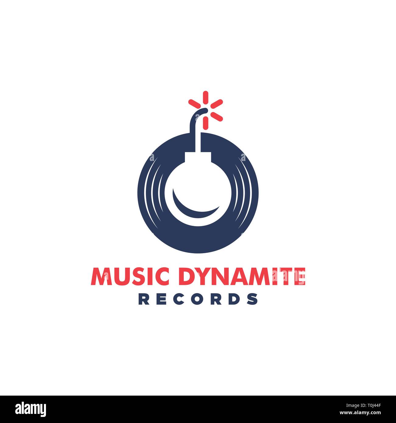Music Dynamite Concept illustration vector Design template. Suitable ...