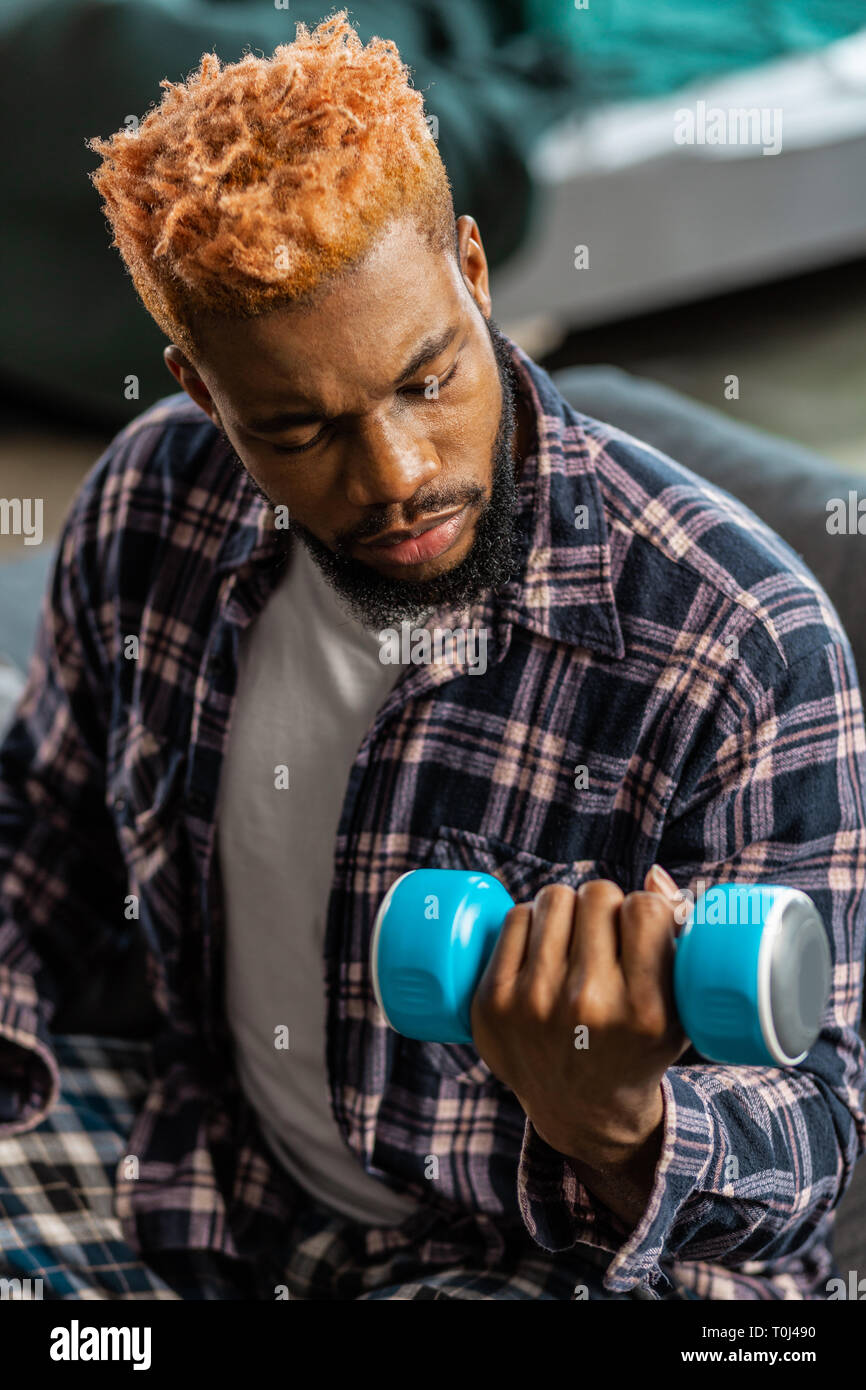Good looking young man wanting to be in shape Stock Photo - Alamy
