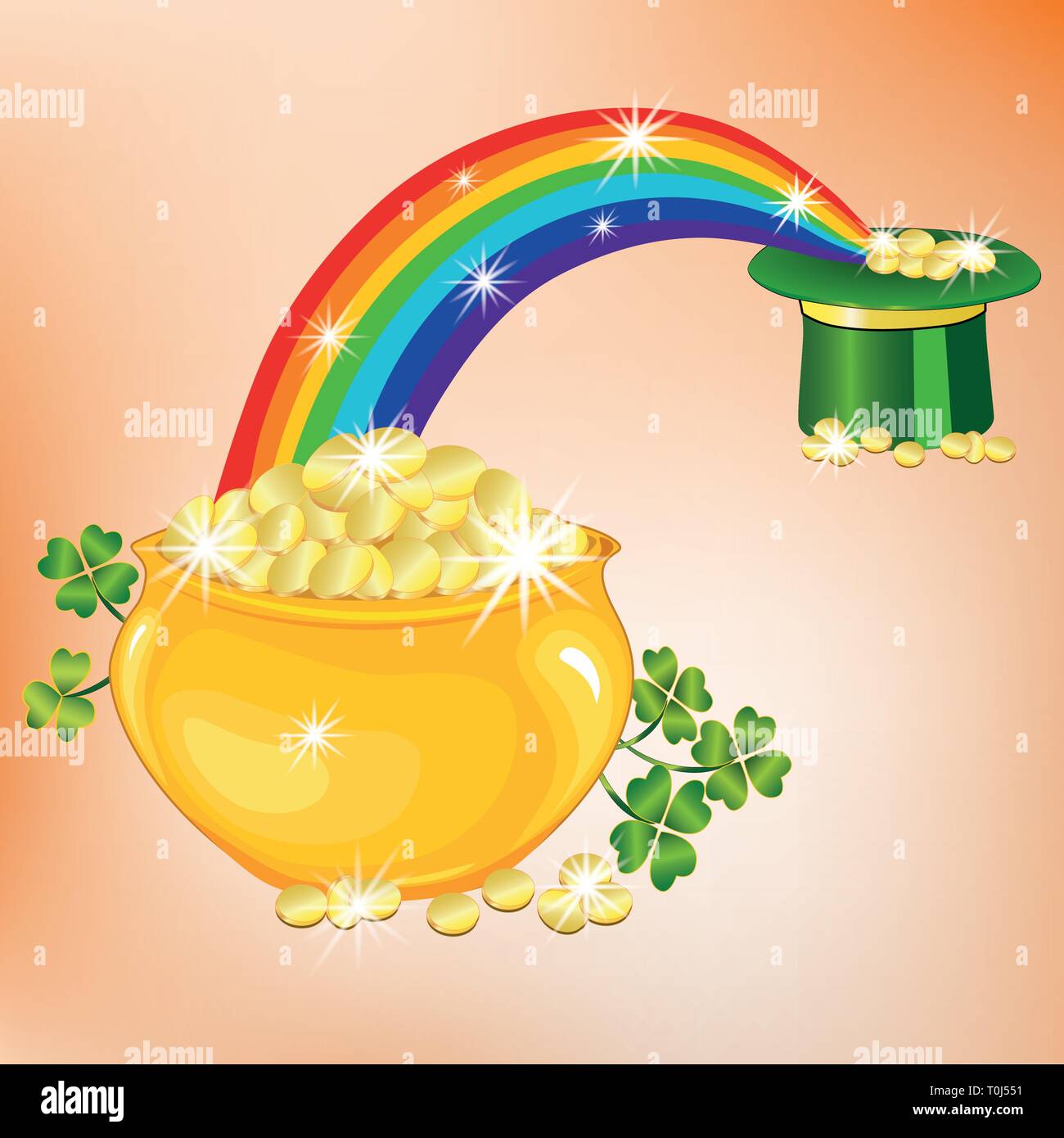 Golden pan Stock Vector Images - Alamy