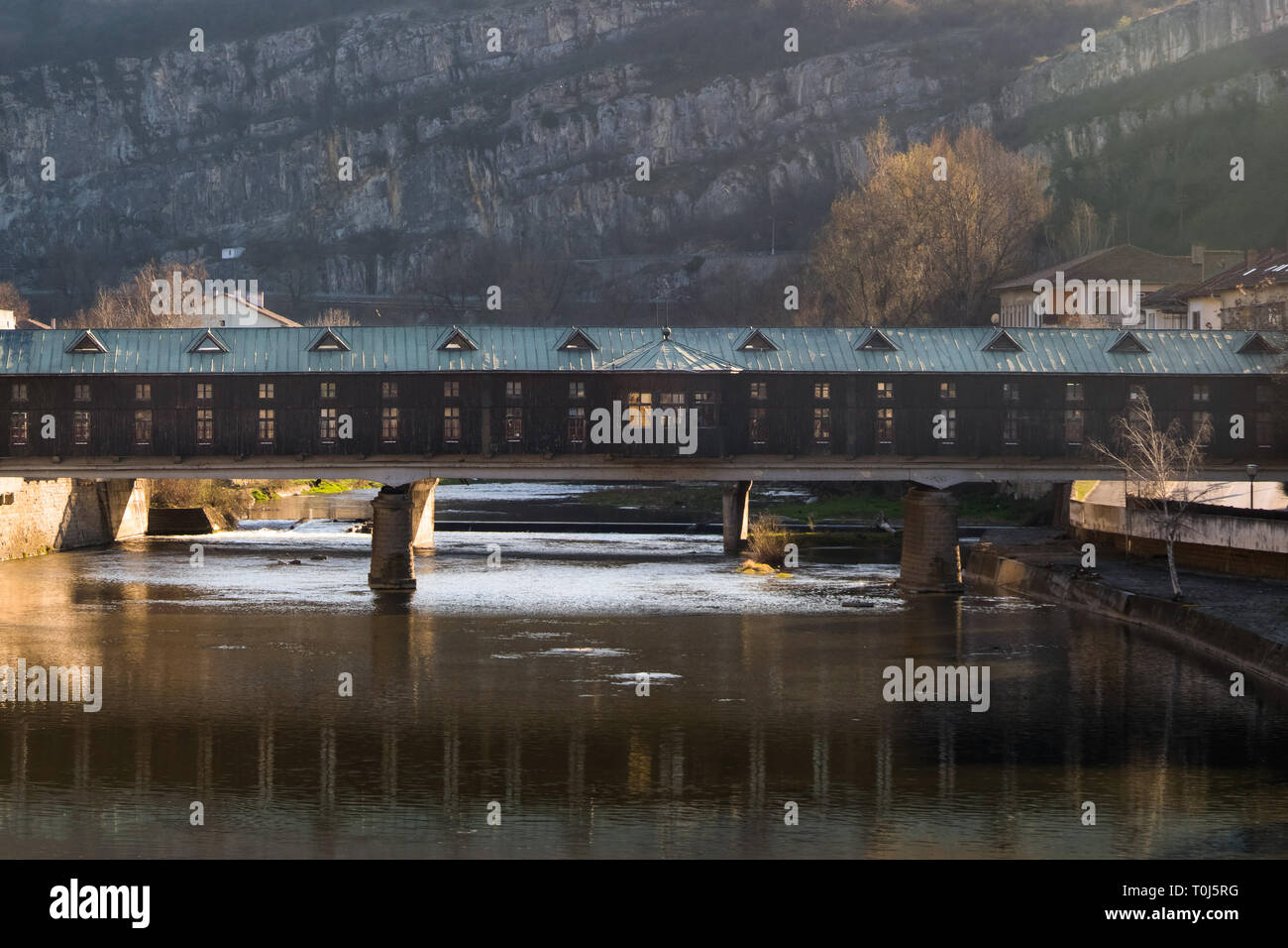 Pokrit most or Covered Bridge in Lovech, Bulgaria. Historic tourist ...