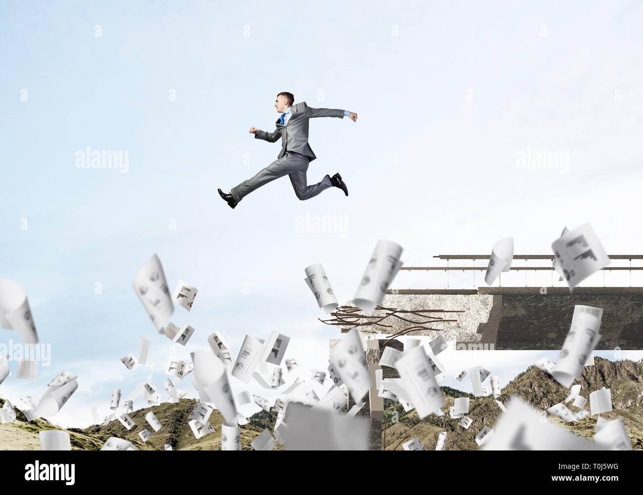 Problems and difficulties overcoming concept Stock Photo - Alamy