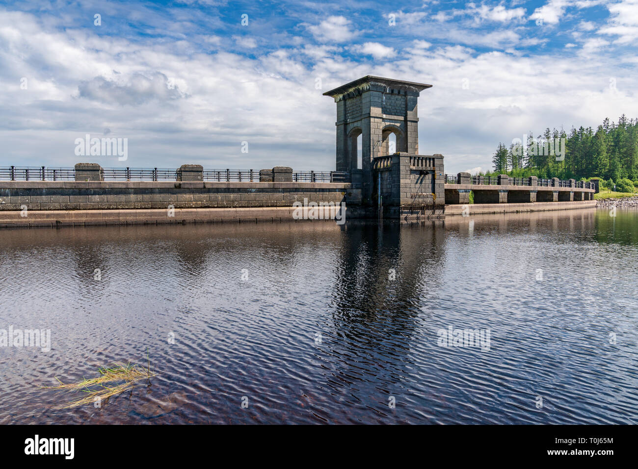 The dam at the Alwen Reservoir, Conwy, Wales, UK Stock Photo - Alamy