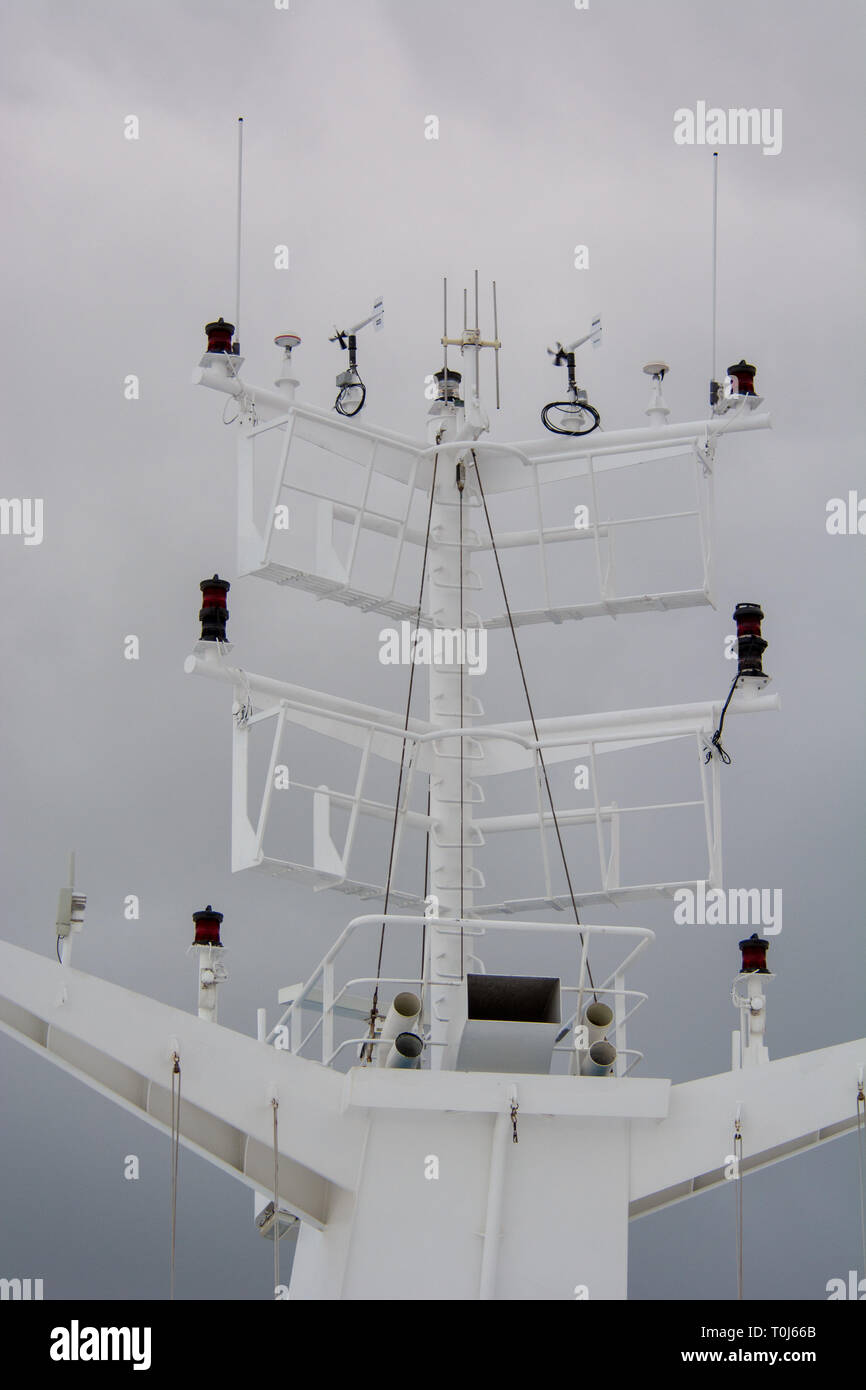 Communication tower on passenger boat hi-res stock photography and ...