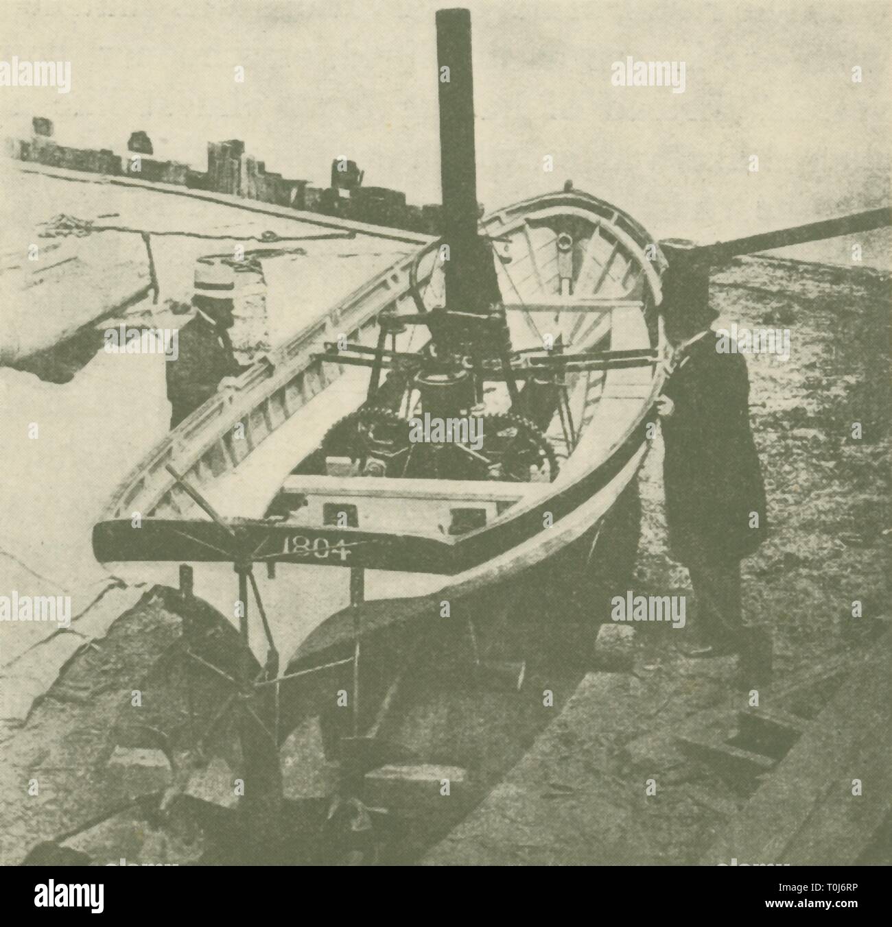 'John Stevens's Twin-Screw Steamer, Built in 1804', c1930. Creator ...