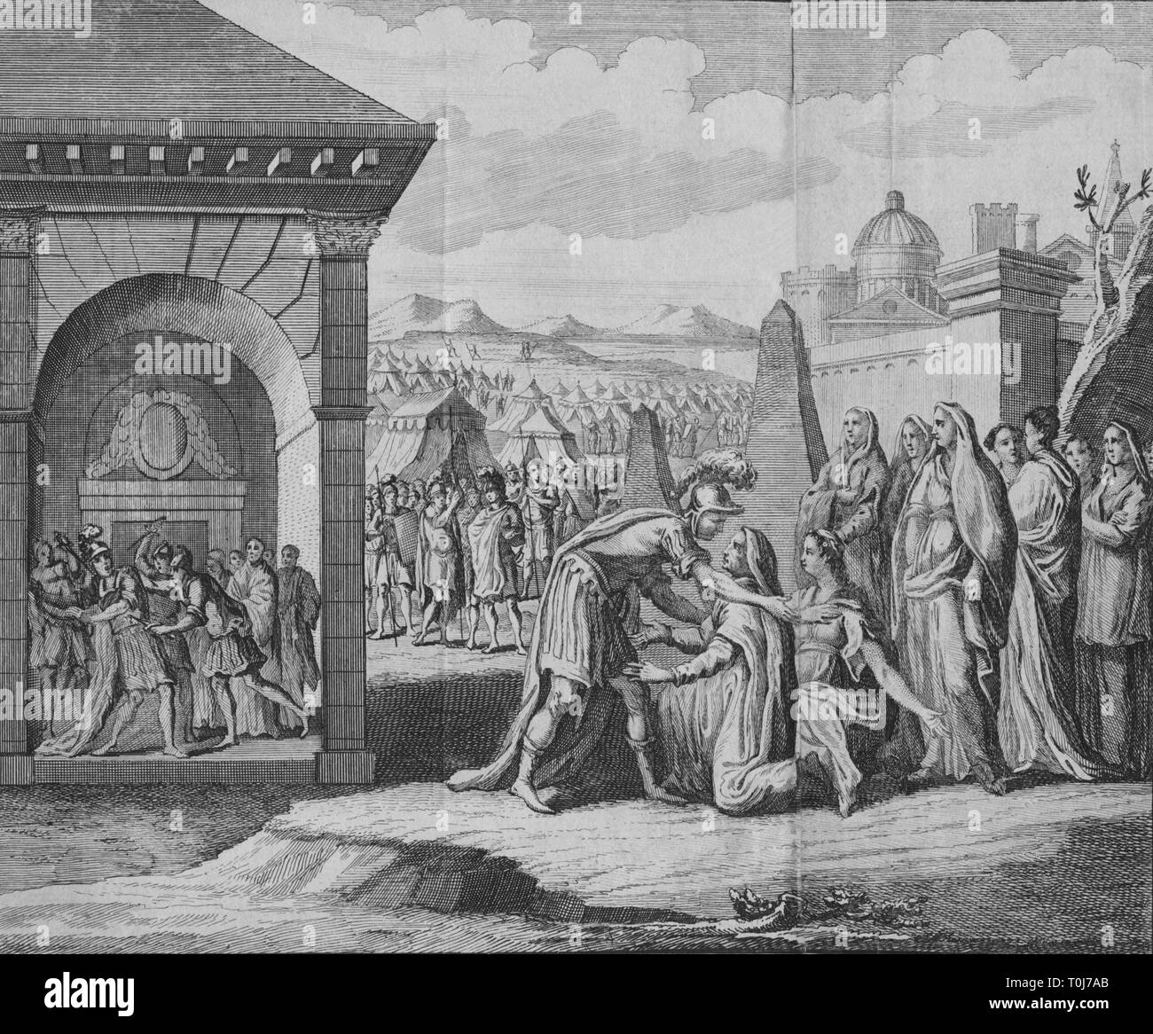 'The Scene of the Tragedy of Coriolanus', 1749. Creator: Unknown Stock ...