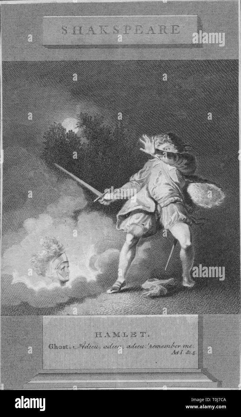 Scene from "Hamlet", 19th century. Creator: Unknown Stock Photo - Alamy