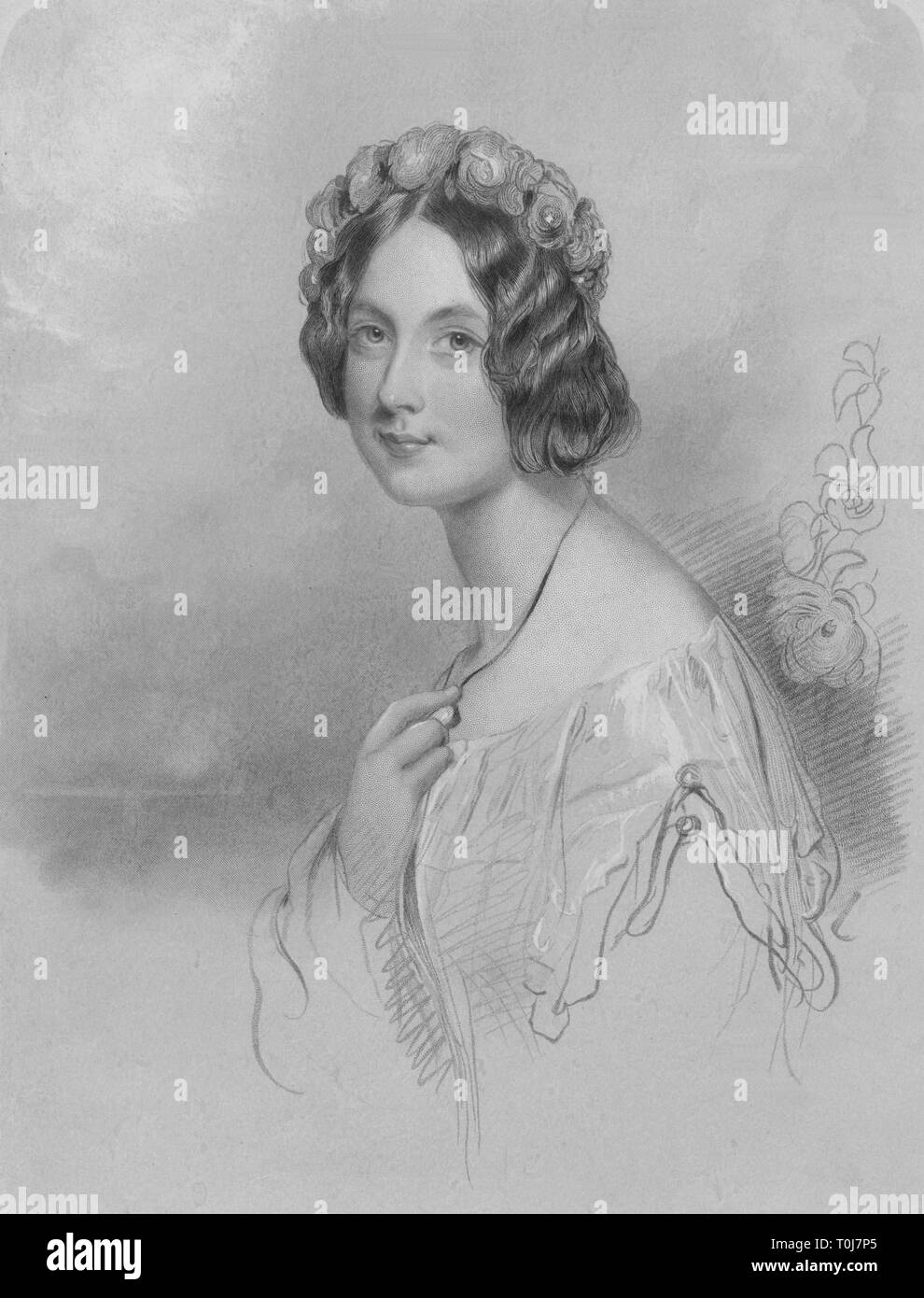'Honourable Helen Duncombe', mid 19th century. Creator: WH Egleton ...