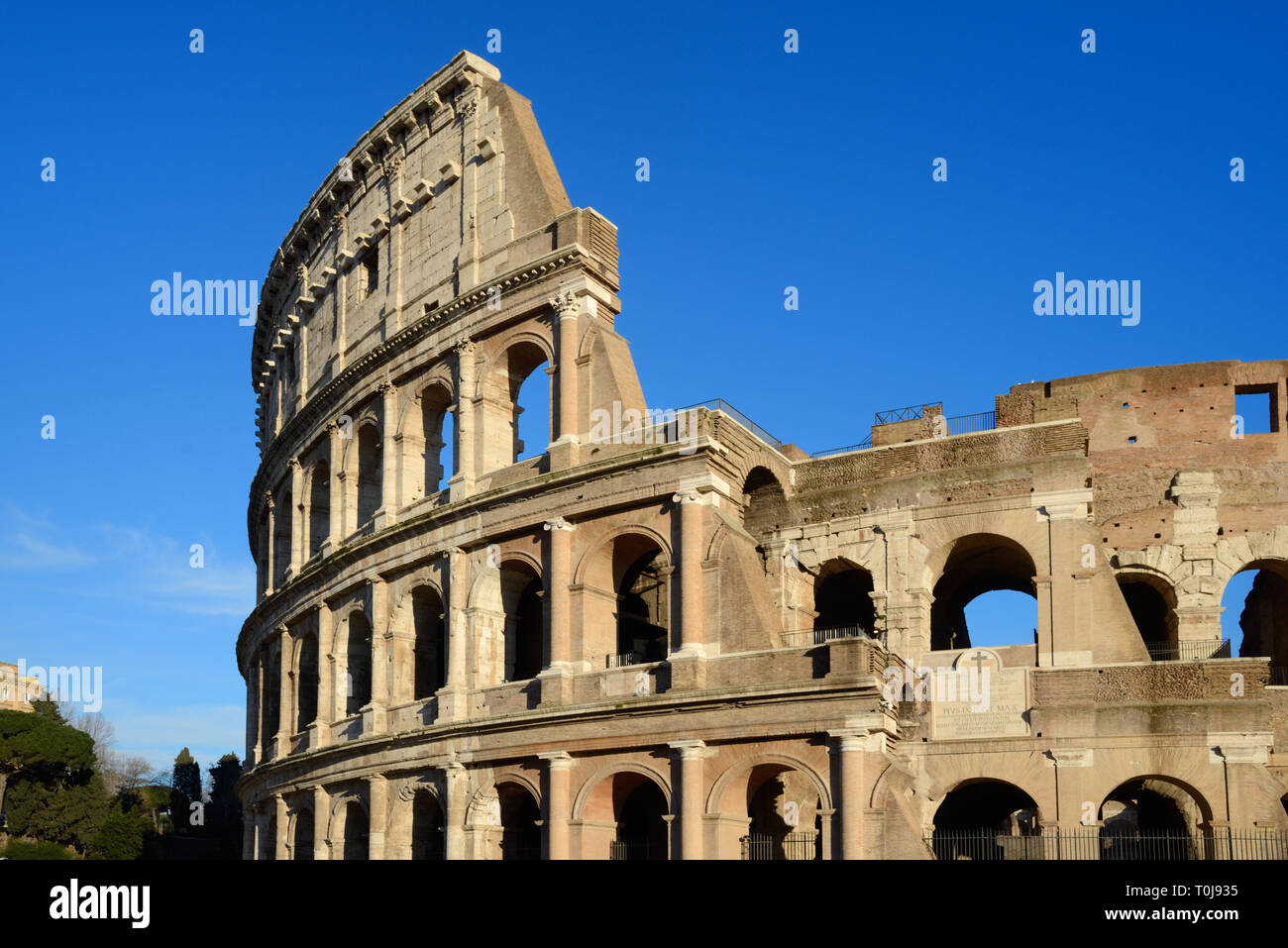 Colosseum or Coliseum, aka Flavian Amphitheatre (70-80AD) Rome Italy ...