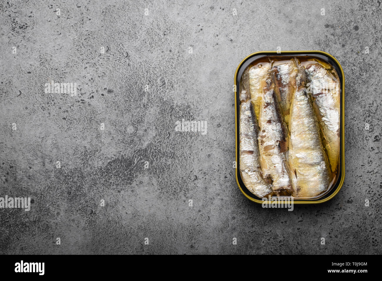 Canned fish in a tin Stock Photo - Alamy
