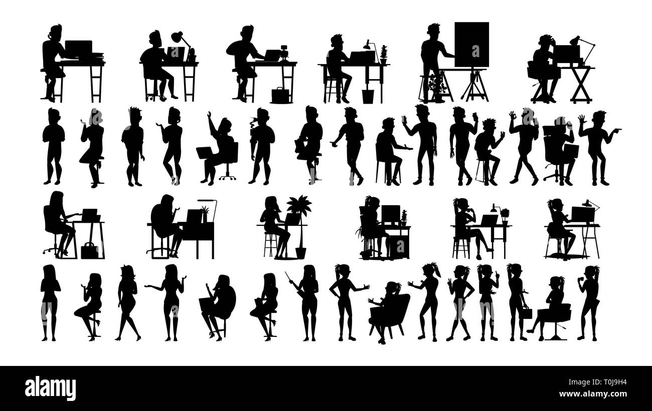 People Silhouette Illustration Stock Photos & People Silhouette ...