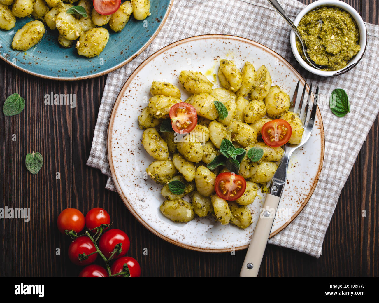 Italian traditional gnocchi Stock Photo - Alamy