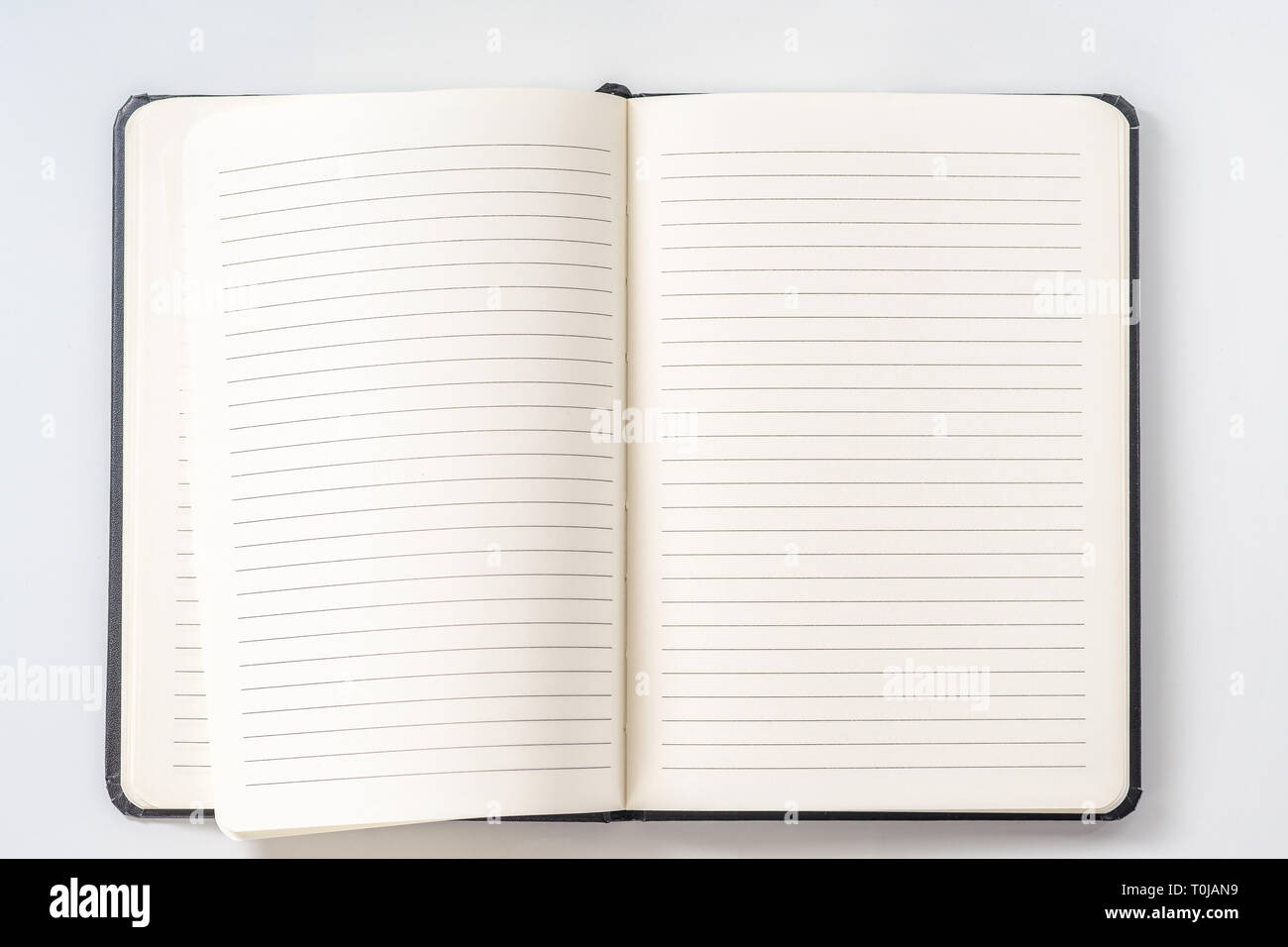 Top view collection of notebook front Stock Photo - Alamy