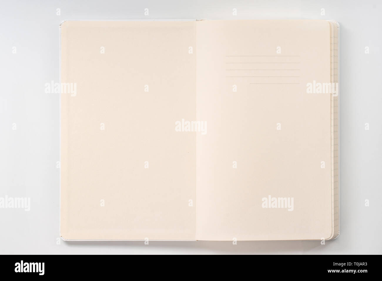 Top view collection of notebook front Stock Photo - Alamy