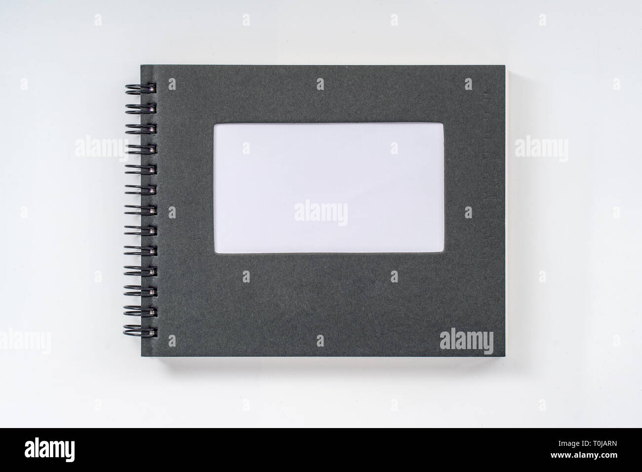 Top view collection of notebook front Stock Photo - Alamy
