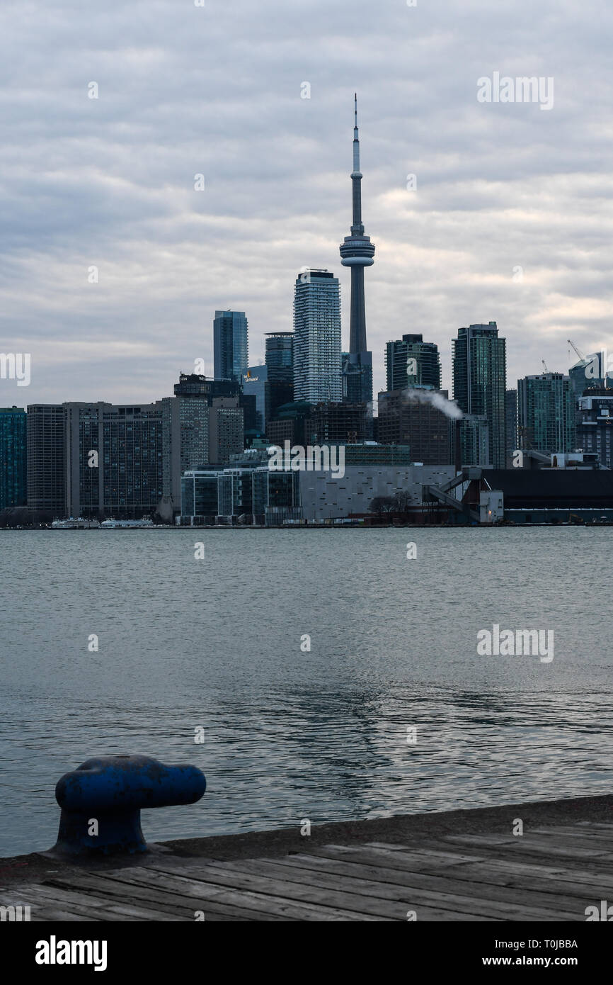 Toronto Skyline at Polson Pier Stock Photo - Alamy
