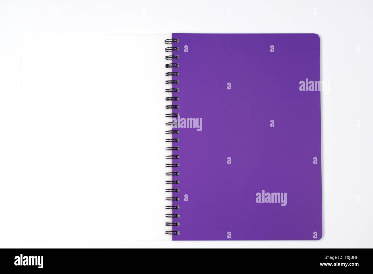 Top view collection of notebook front Stock Photo - Alamy