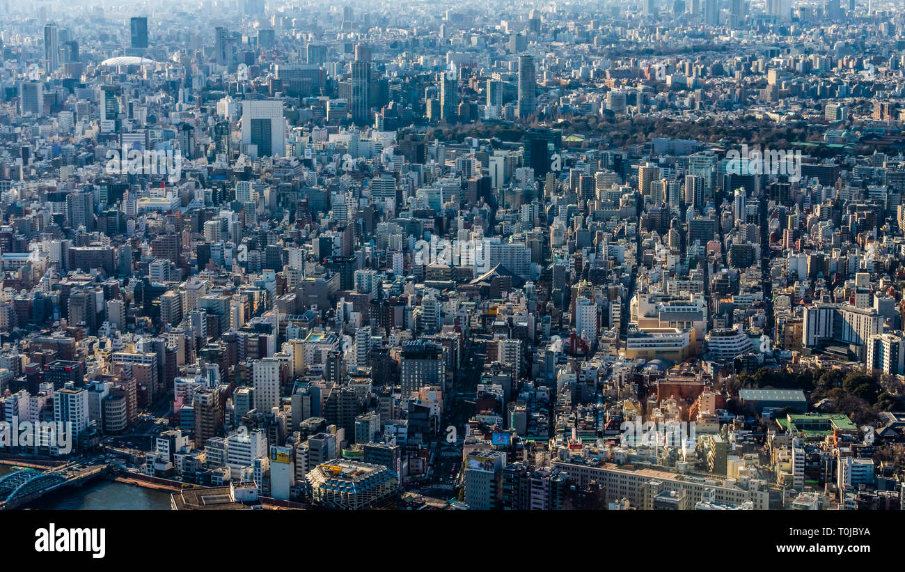 Birds eye view tokyo city hi-res stock photography and images - Alamy