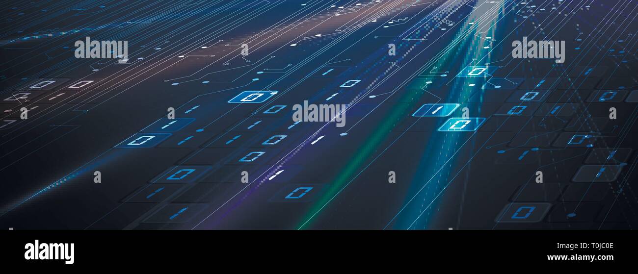 Conceptual technology illustration of artificial intelligence. Abstract ...