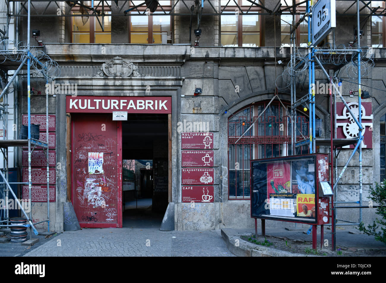 Cultural factory, Lehrter street, middle, Berlin, Germany, Kulturfabrik ...