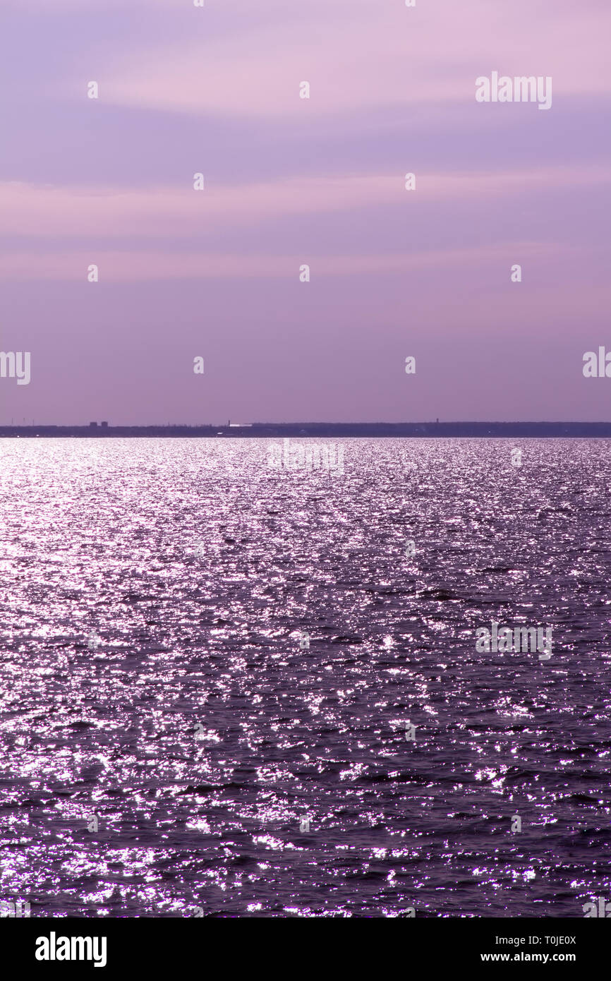 Gulf of Finland in daylight. Bay in the afternoon. Sea and Waves Stock ...