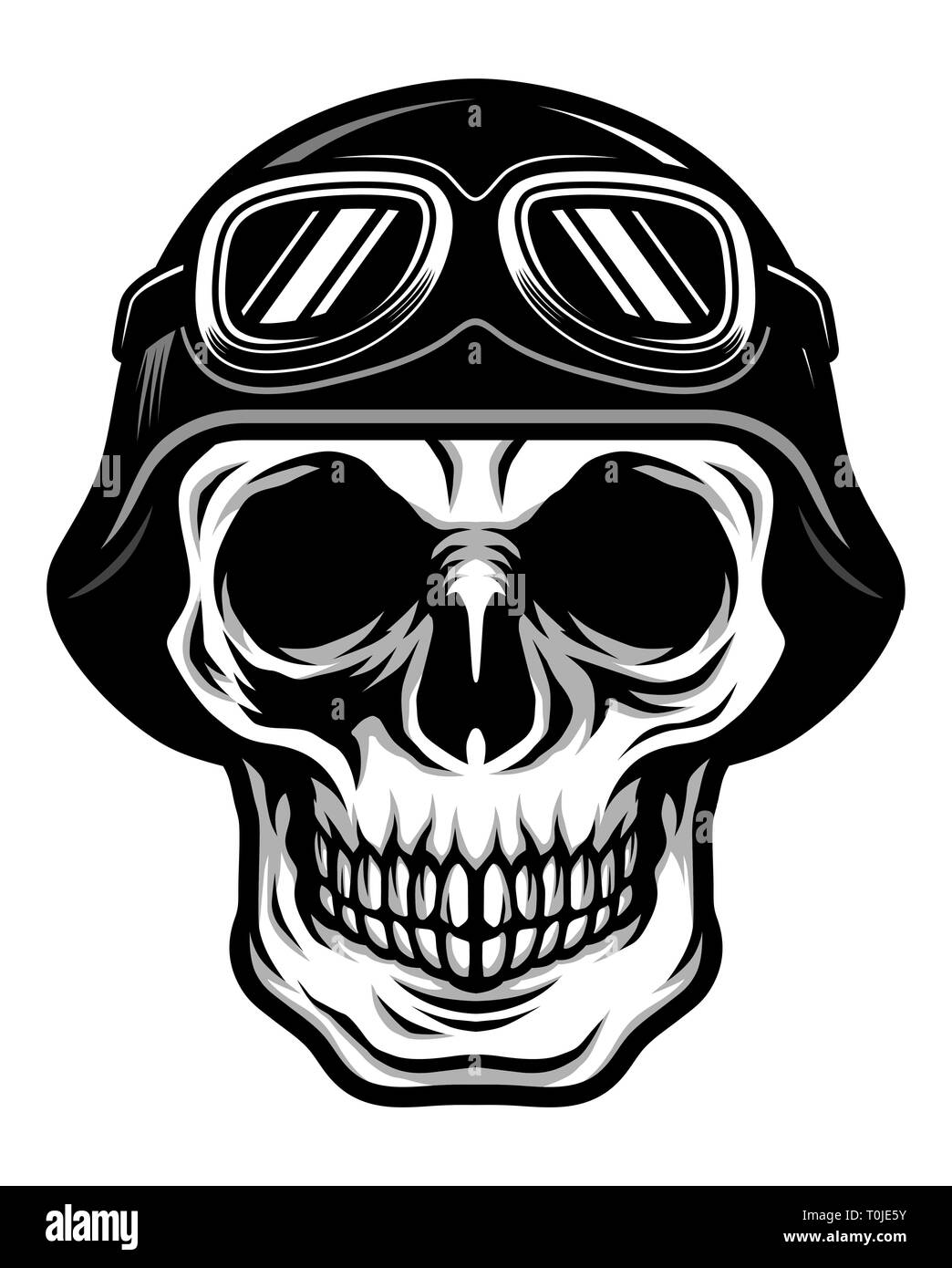 Skull with glasses Cut Out Stock Images & Pictures - Alamy