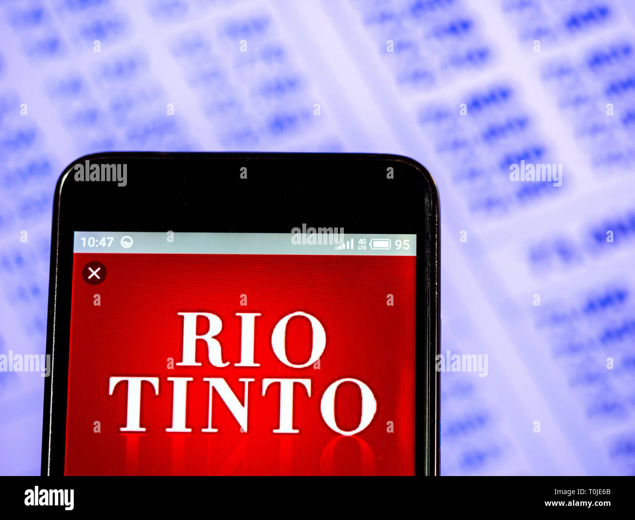 Rio tinto logo hi-res stock photography and images - Alamy