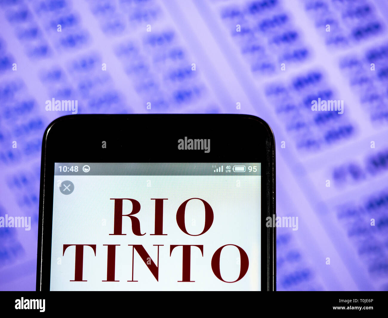 Rio tinto logo hi-res stock photography and images - Alamy