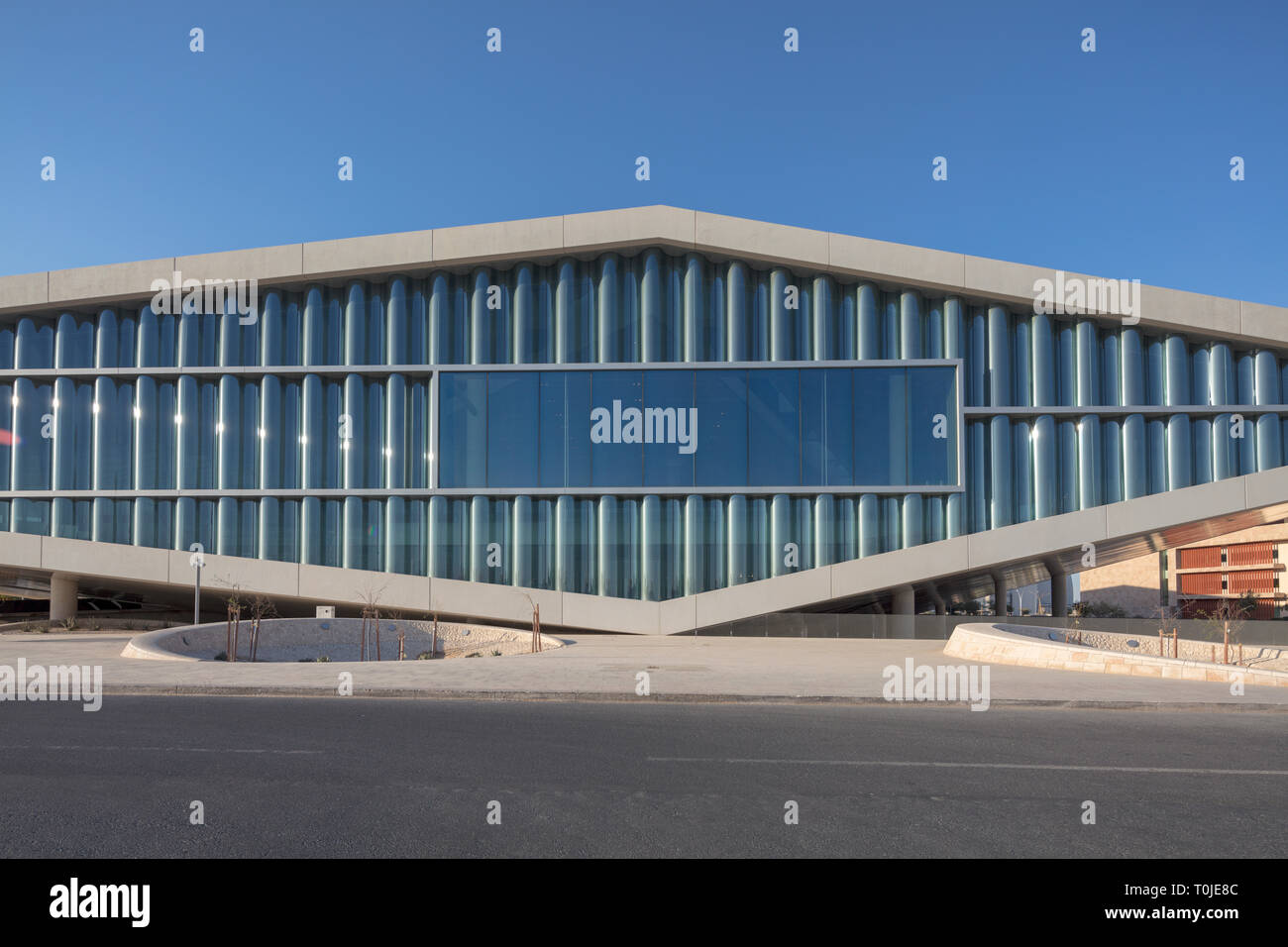exterior, Qatar National Library building , Education City, Qatar, by ...