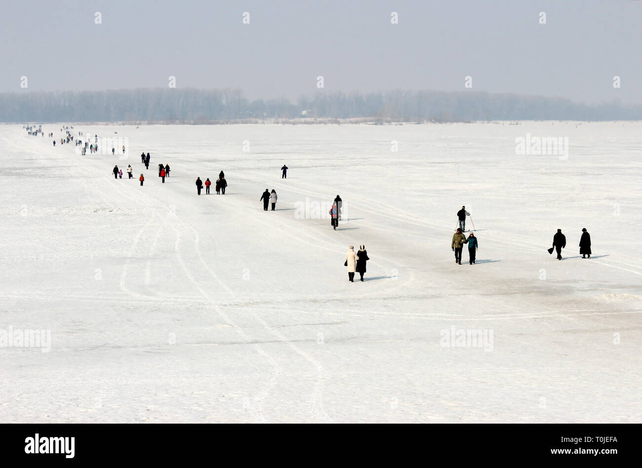 People volga river winter hi-res stock photography and images - Alamy