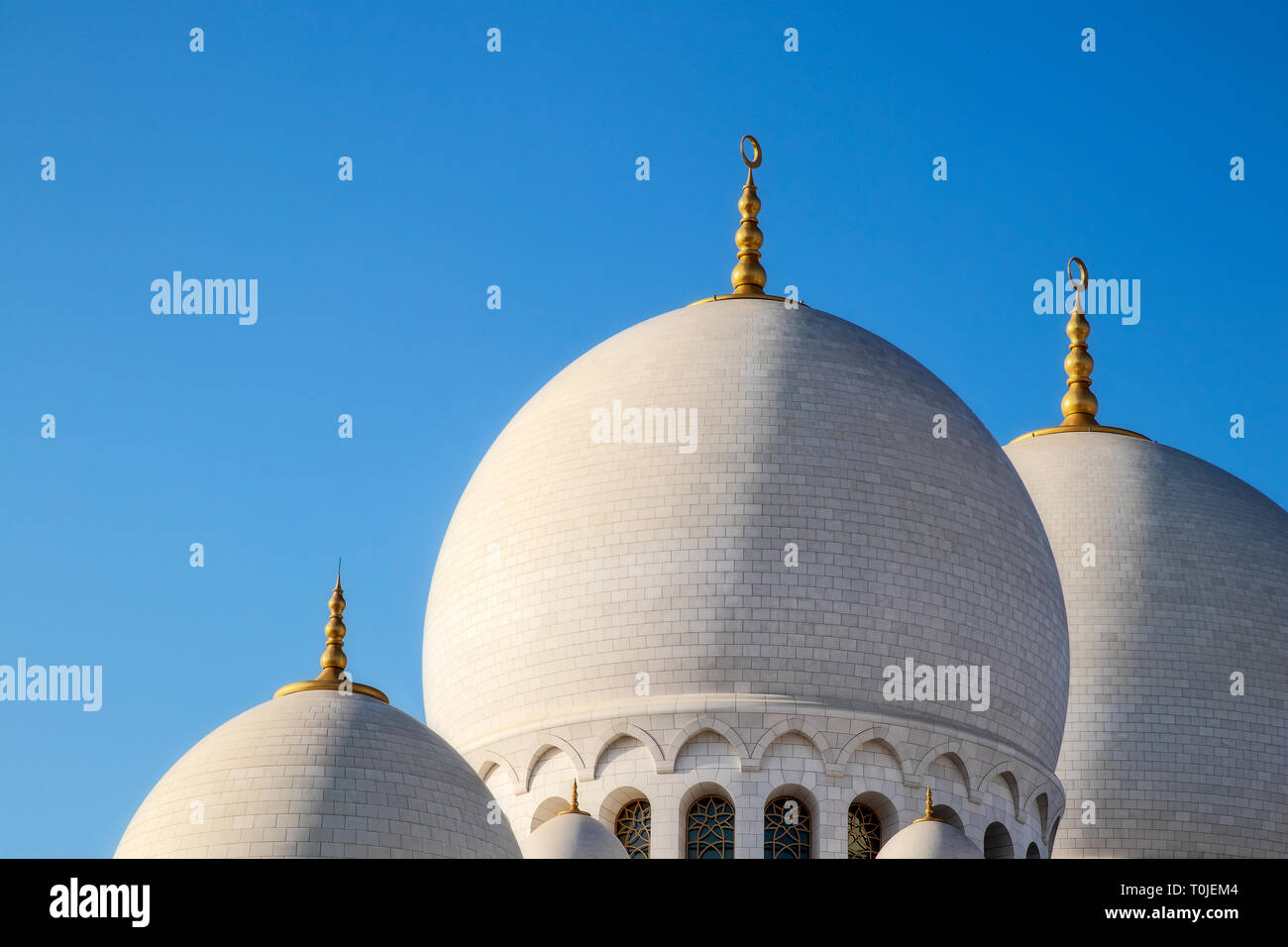 Dome at Arabic mosque in Abu Dhabi. UAE Stock Photo - Alamy