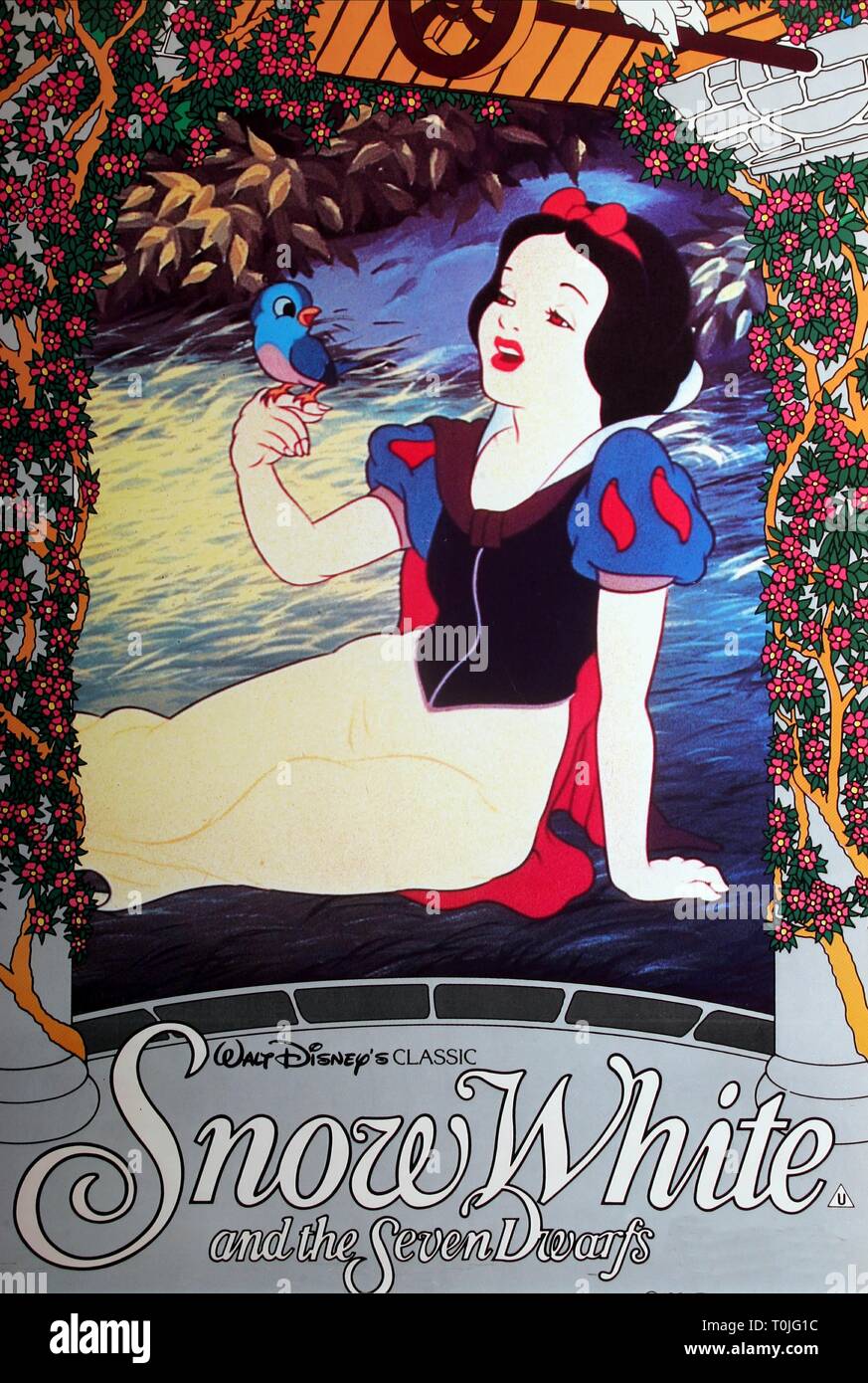 SNOW WHITE POSTER, SNOW WHITE AND THE SEVEN DWARFS, 1937 Stock Photo ...