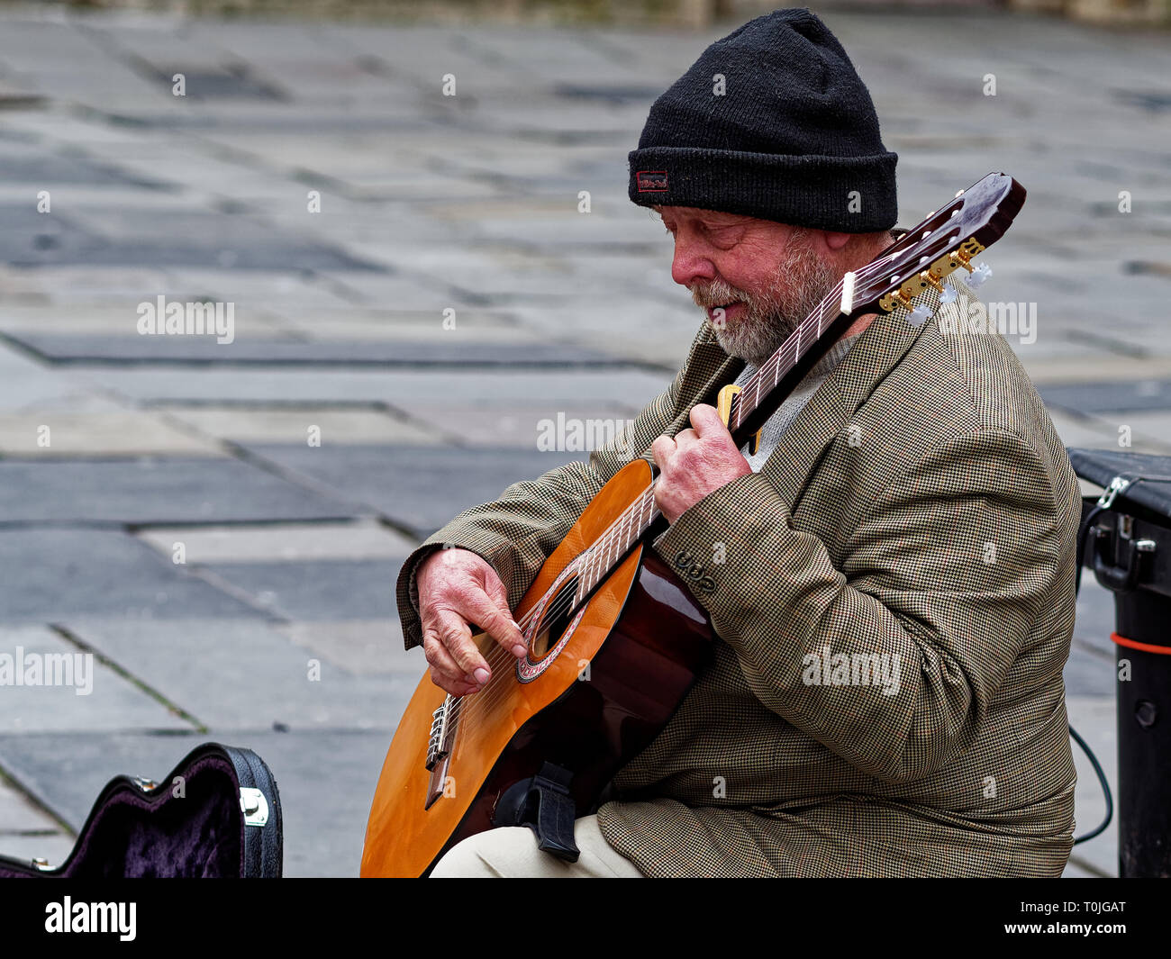 Busker money hat hi-res stock photography and images - Alamy