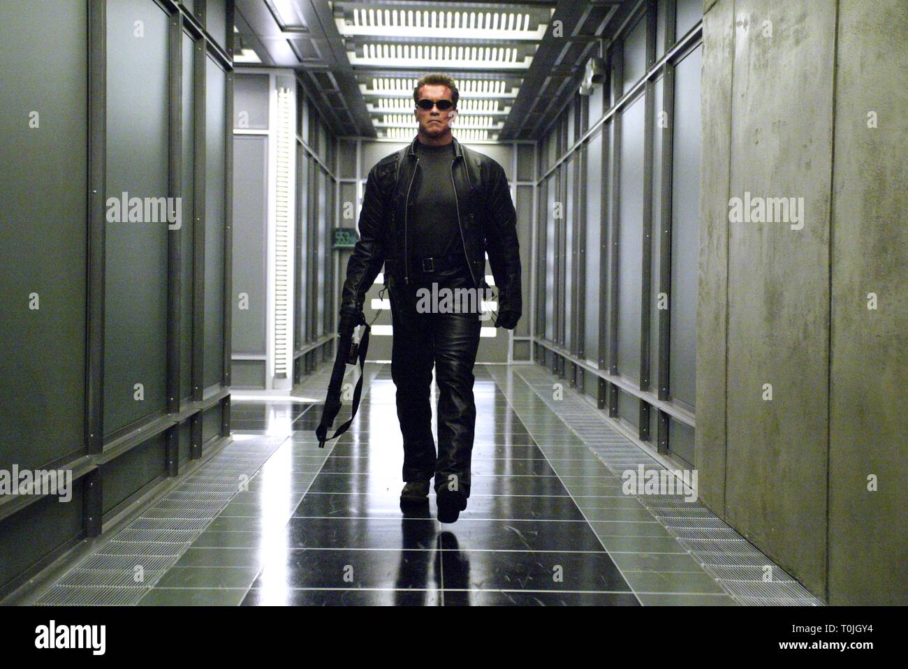 Arnold Schwarzenegger 2003 Terminator 3 High Resolution Stock ...