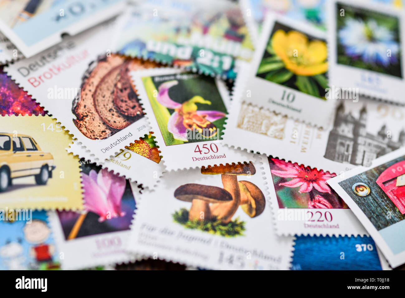 German stamps hi-res stock photography and images - Alamy