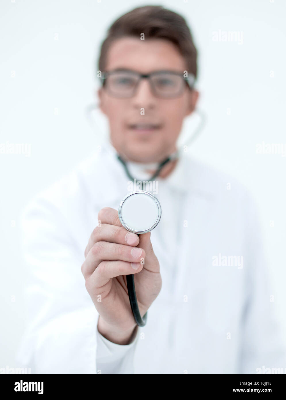 doctor's a therapist with a stethoscope Stock Photo - Alamy